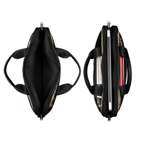 Ancient Human Laptop Computer Bag Waterproof Shoulder Messenger Bag 13-15 inch Durable Laptop Tote Bag with Shoulder Strap Handle Lightweight Crossbody Briefcase