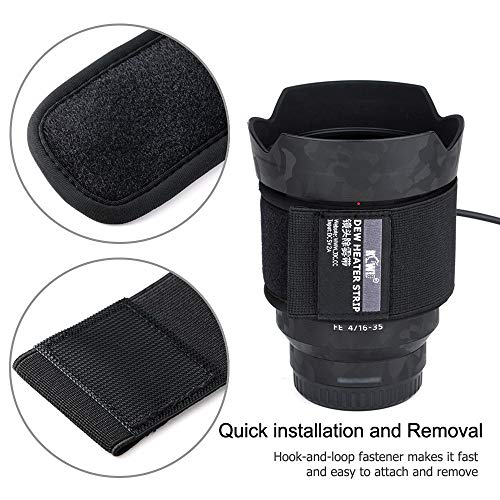 USB Lens Warmer, Lens Dew Heater Strip with Temperature Regulator, Condensation Prevention for Telescopes Camera DSLR Lens Telescope Eyepieces Less Than 3.15 inch (80mm) in Diameter