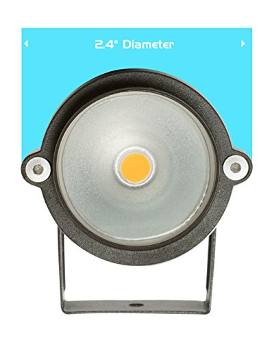 Westgate Waterproof Landscape Light LED Spotlight Adjustable Directional Security Lighting for Deck Yard Garden Pathway - Spike Stand /MR16 Bulb Included (8 Pack 4000K Natural White)