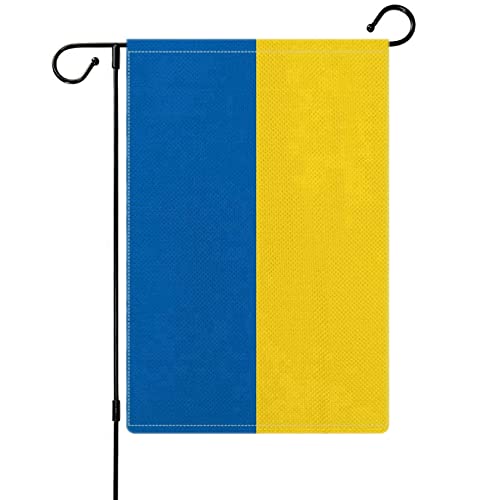 Besvalo Glory To Ukraine Flag, Ukrainian Victory Day Garden Flags, Double Sided National Flags Stand with Ukraine Banner Sign, Outdoor Yard Decorative Hanging Flag, 12x18 Inches