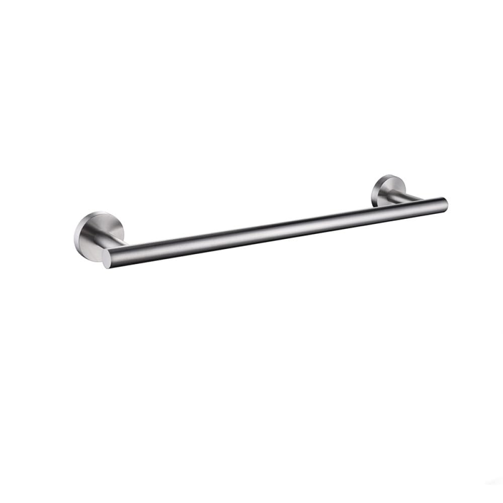 Bathroom Hardware Set Accessories Kit Brushed Stainless Steel Round Wall Rack Hand Bar Toilet Roll Paper Holder Robe Towel Hook,SS,Towel bar,45cm