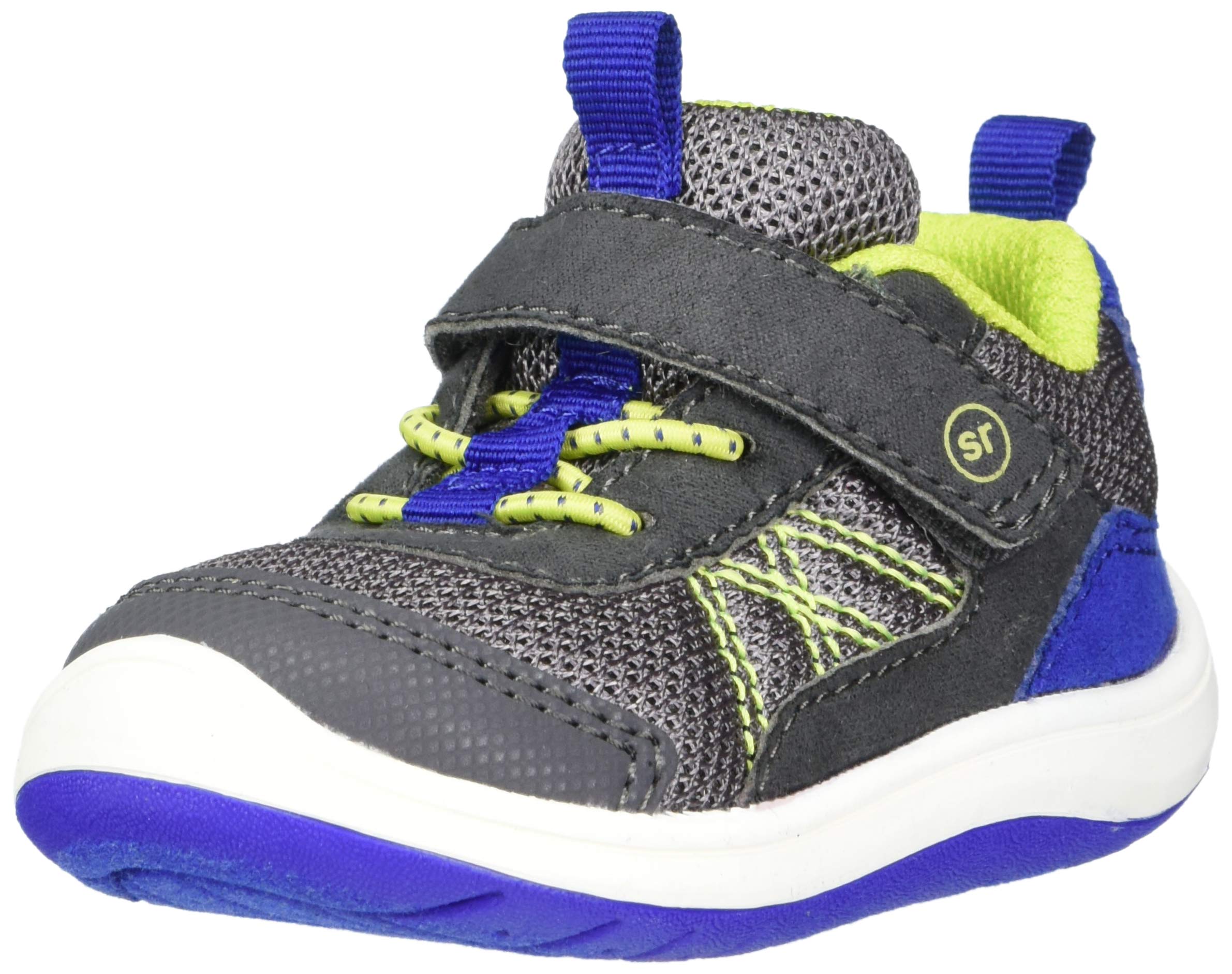 Stride Rite 360 Boy's Carson Sneaker, Grey Blue, M, 3.5 Little Kid