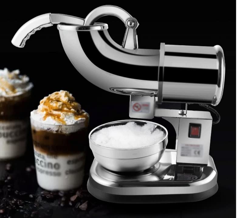 KZHFS Full Stainless Steel Ice Crushers Shavers Electric Ice Smoothies Maker Blender Machine for Coffee Bar Shop