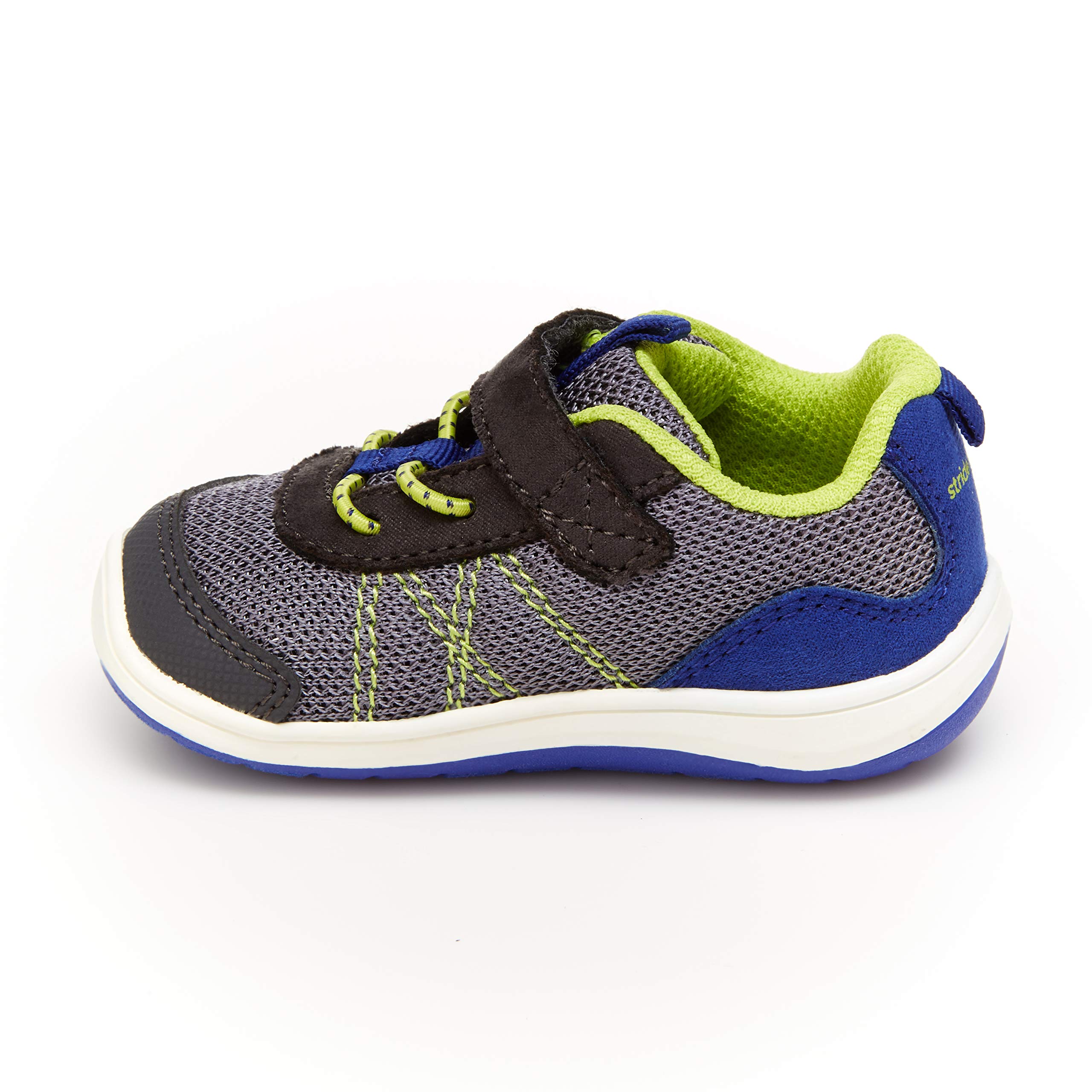 Stride Rite 360 Boy's Carson Sneaker, Grey Blue, M, 3.5 Little Kid