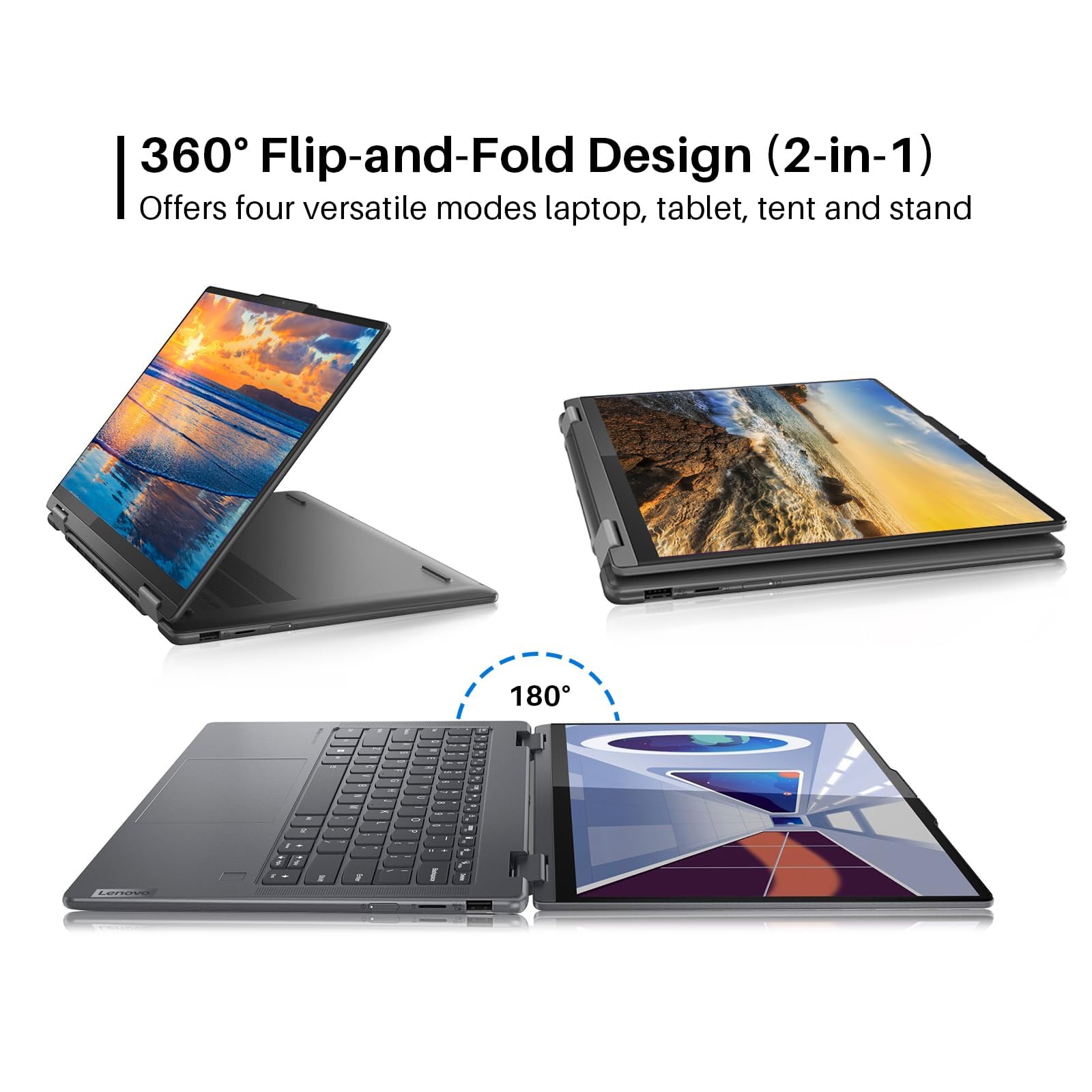 Lenovo 2023 Yoga 7i 2-in-1 Laptop, 14" 2.2K IPS Touchscreen, 13th Gen Intel 10-Core i7-1355U Processor, 16GB RAM, 512GB SSD, Intel Iris Xe Graphics, Backlit Keyboard, Wi-Fi 6E, Windows 11 Home