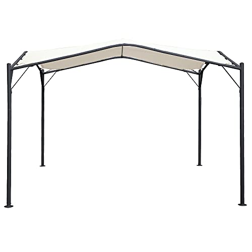 Scelto 12'x12' Outdoor Patio Gazebo Canopy Tent with Stable Iron Frame for Deck Garden Backyard, Beige