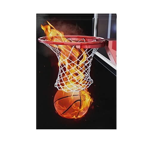 Hokkien Basketball and Basketry Garden Flag Double Sided 12 x 18 Inch, Yard Flags, Decorative Small Garden Flags, Outdoor Lawn and Garden Décor