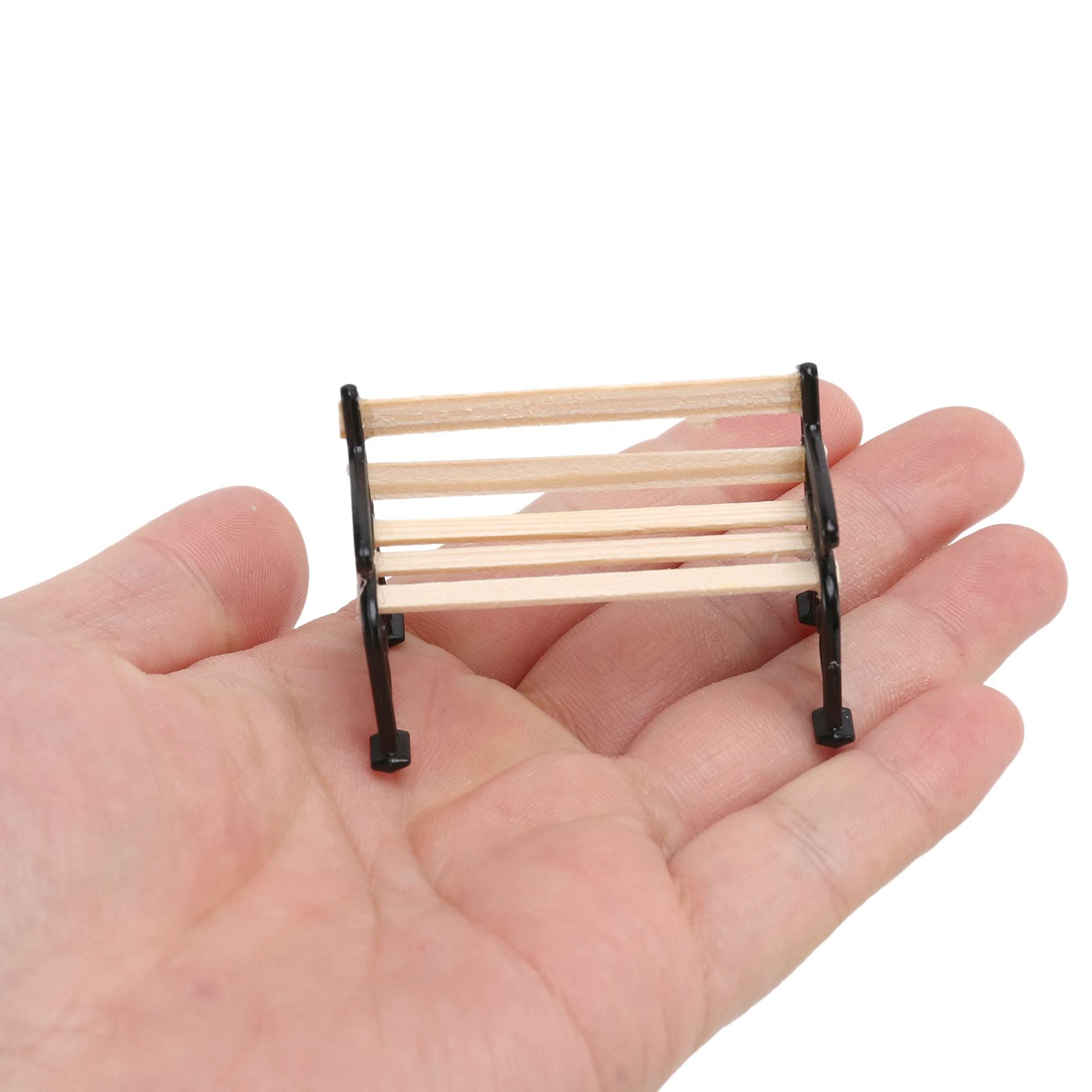 Xiaoxin 1/24 Miniature Patio Furniture Park Bench