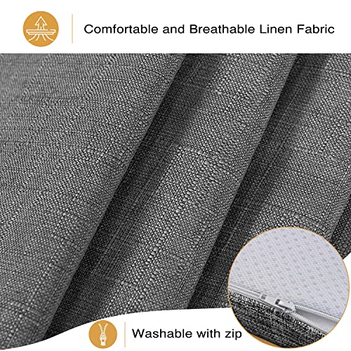 PHUSTJKL Custom Size 30 Colors Bench Cushion, 4 in Thick Upholstery Foam Bay Window Seat Cushion Washable Removable Cover Non Slip Kitchen Dining Cushion Patio Swing Seating Cushion Garden Bench