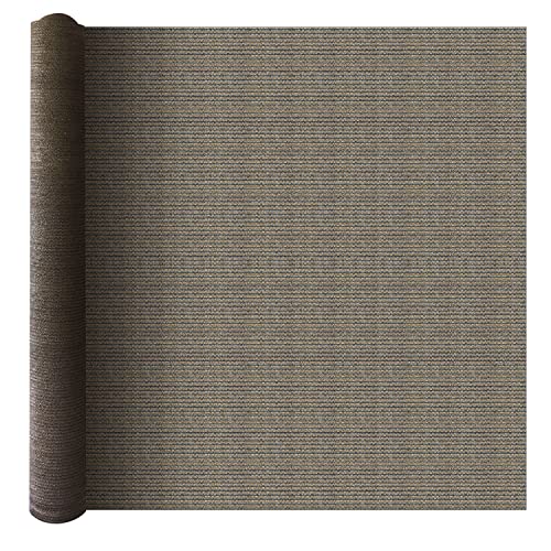 Ifenceview 3' x 42' Brown Shade Cloth Fabric Mesh Net for Window Balcony Deck Patio Yard Pergola Gazebo Garden Bed