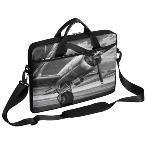Airplanes Laptop Computer Bag Waterproof Shoulder Messenger Bag 13-15 inch Durable Laptop Tote Bag with Shoulder Strap Handle Lightweight Crossbody Briefcase