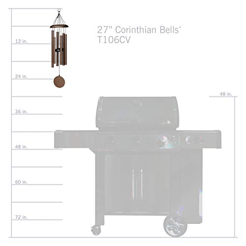 Corinthian Bells by Wind River - 27 inch Copper Vein Wind Chime for Patio, Backyard, Garden, and Outdoor décor (Aluminum Chime) Made in The USA