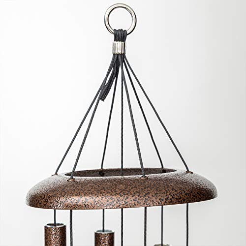 Corinthian Bells by Wind River - 27 inch Copper Vein Wind Chime for Patio, Backyard, Garden, and Outdoor décor (Aluminum Chime) Made in The USA