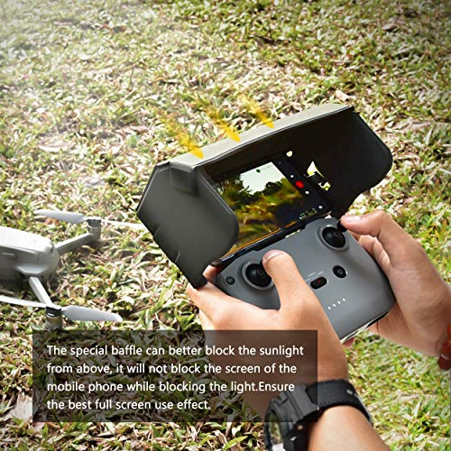 STARTRC Sun Hood Sunshade for DJI Mini 2 SE/Mini 3/Mini 3 Pro/Mini 2/Mavic Air 2/DJI Air 2S/Mavic 3 Classic Controller Accessories for 4.4-7.1inch Smartphone Screen