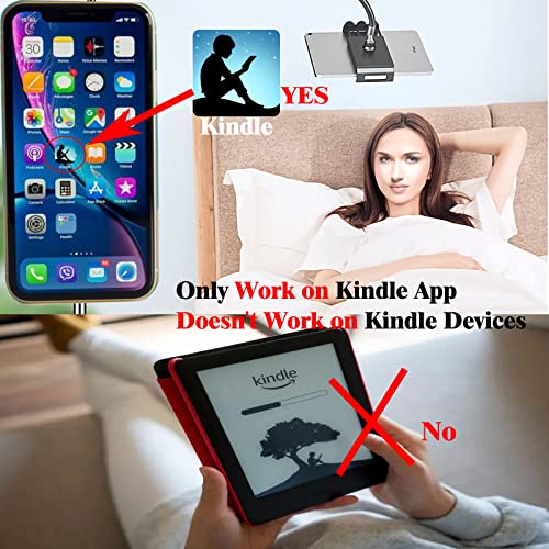 Vekesen TIK Tok Kindle App Bluetooth Remote Control Page Turner TikTok Remote Scrolling Ring clicker for iPhone iPad Camera Remote Shutter Selfie Button (Cherry Blossom Pink)