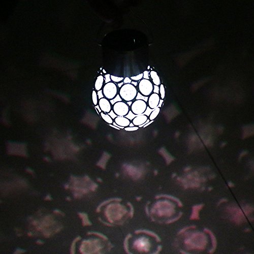 Ball Camping Solar Lights LED Hanging Waterproof Rotatable Garden Outdoor Round LED Light Led Christmas Lights Wire Color Changing