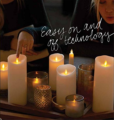 Raz Imports Push Flame Ivory Pillar Candles with Remote, Set of 3|2C - Flameless Lighting Accent and Decorative Light Source - Flickering Scented Candles for Garden, Patio, Bathroom and Living Room