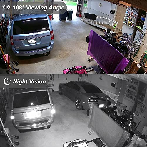 5MP PoE IP Dome Security Camera, 2.8mm Wide Angle, H.265 IP66 Waterproof Built-in Micphone/Audio, Compatible with Hik Vision NVR, Not PTZ Camera
