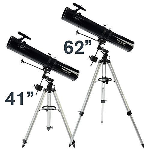 Celestron - PowerSeeker 114EQ Telescope - Manual German Equatorial Telescope for Beginners - Compact and Portable - BONUS Astronomy Software Package - 114mm Aperture