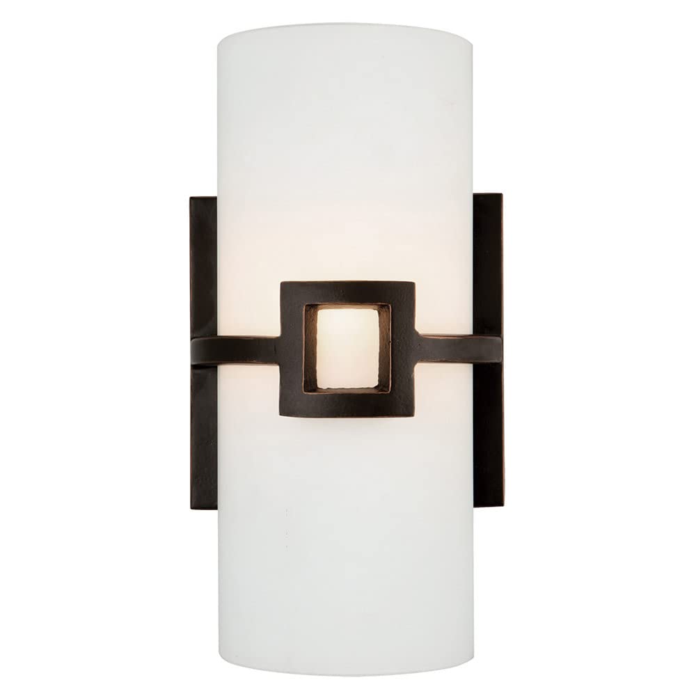 Design House 514604 Monroe 1 Light Wall Light, Oil Rubbed Bronze , Gray