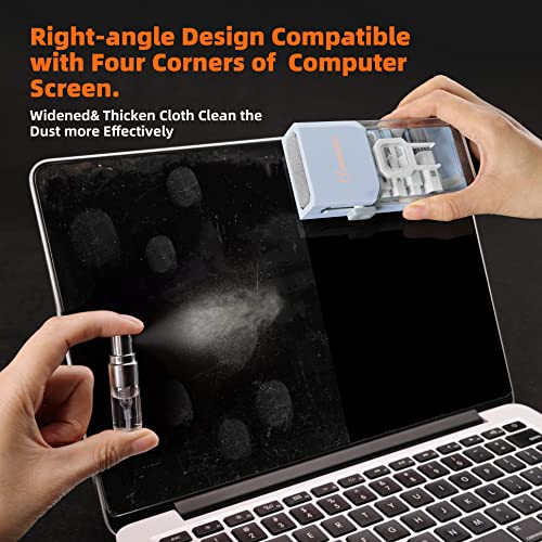 10-in-1 Laptop Keyboard Cleaner Cleaning Kit, Electronics Screen Cleaner Repair Tool with 3 in 1 Earbud Cleaner Pen, Camera Lens Pen, Suit for MacBook iPad, iPhone, Cell Phone, PC Monitor with Patent