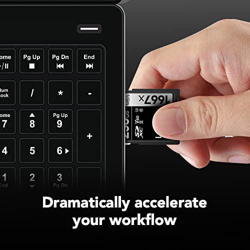 Lexar Professional 1667x 64GB SDXC UHS-II Memory Card, C10, U3, V60, Full-HD & 4K Video, Up To 250MB/s Read, for Professional Photographer, Videographer, Enthusiast (LSD64GCBNA1667)