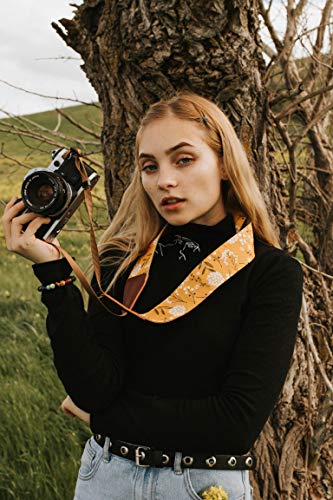 Art Tribute Spring Blossom Flowers Camera Shoulder Strap Belt For All DSLR Camera β Vibrant Design Universal DSLR Strap, Multi Color Neck Belt Best Gift for Men & Women Photographers