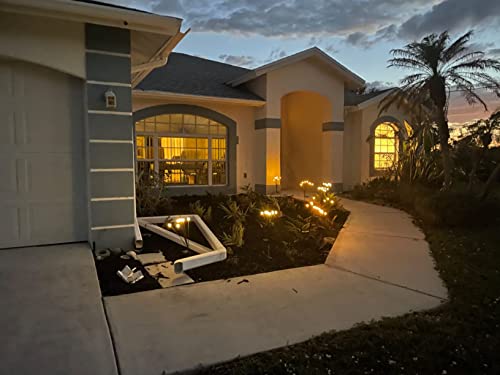 Merkia Solar Powered Garden Firefly Lights, New Upgraded 16LED Swaying Solar Lights Waterproof, Two Luminous Modes Solar Outdoor Lights, Yard Patio Pathway Decoration