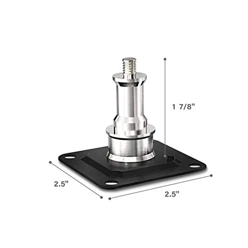 LimoStudio [2-Pack] Wall and Ceiling Mount with 5/8” Stud and 1/4" Thread with Screws for Photo Studio and Video Shooting, AGG2801