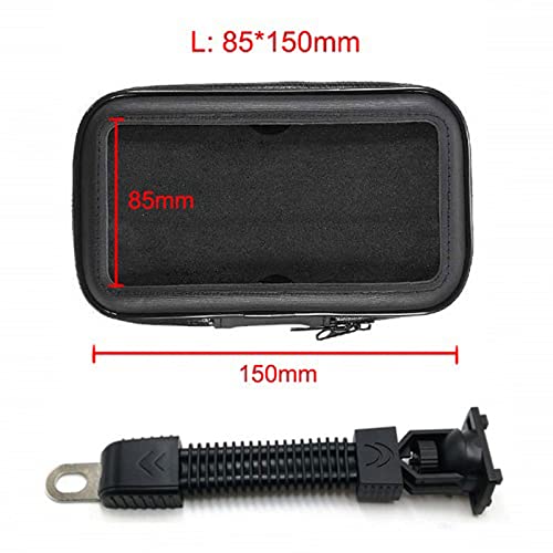 ICOBES Mobile Phone Stand Motorcycle Telephone Holder Support Bicycle Rear View Mirror Stand Mount Waterproof Scooter Motorbike Phone Bag for
