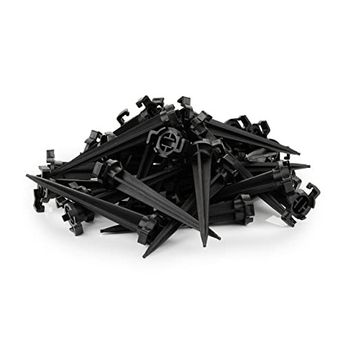 Holiday Lighting Outlet Christmas Light Stakes | Universal 5-Inch Outdoor Light Stakes for C9 or C7 Light Sockets | Improved Break-Resistant Design | for Use On Lawn or Pathway | Pack of 25