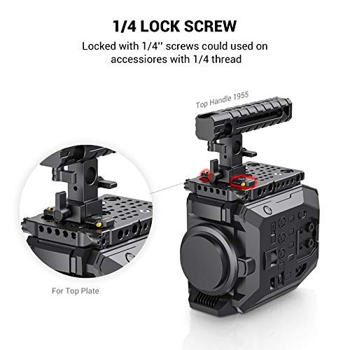 SMALLRIG Universal Low-Profile Quick Release NATO Rail Safety Rail 90mm/3.5inches Long with 1/4'' Screws for NATO Handle Camera Cage EVF Mount β BUN2484