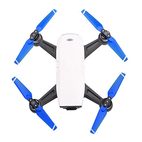 HeiyRC 8PCS Propellers for DJI Spark Drone,4730F Quick-Release Folding Blade Props for Spark,Blue and Red