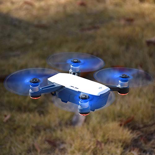 HeiyRC 8PCS Propellers for DJI Spark Drone,4730F Quick-Release Folding Blade Props for Spark,Blue and Red