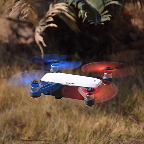 HeiyRC 8PCS Propellers for DJI Spark Drone,4730F Quick-Release Folding Blade Props for Spark,Blue and Red