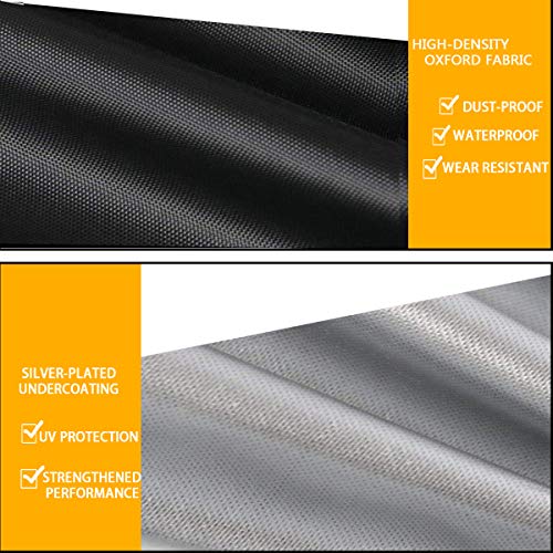 POMER Garden Bench Covers 2 Seater, Waterproof and Anti-UV Durable Fabric Outdoor Patio Loveseat Cover for 2/3 Patio Sofa