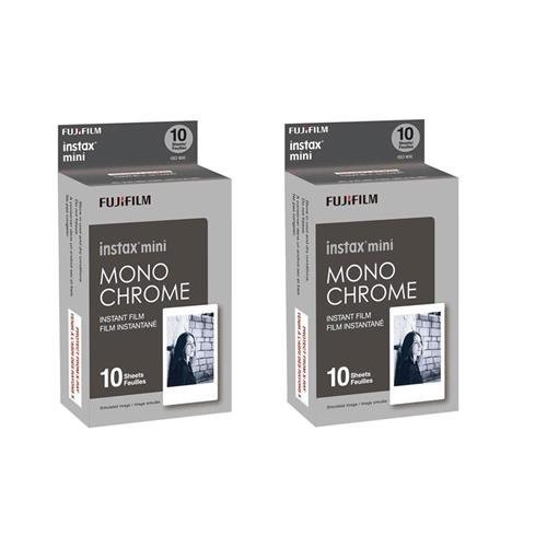 Fujifilm Instax Mini Film Monochrome 2-Pack (20 B&W Exposures)