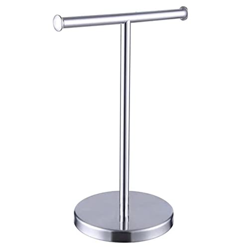MFCHY Movable Free-Standing Hand Towel Holder Standing Tree Rack 304 Bath Towel Stand Bathroom Towel Hanger Vanities Countertop (Color : White-Fruit peach5, Size : 1)