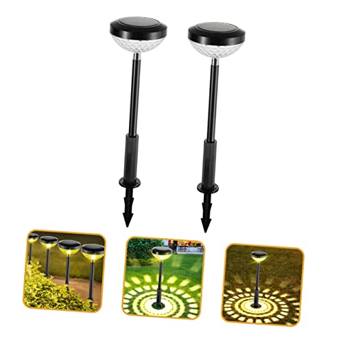 Outanaya 2 Pcs Solar Projector Lamp Outdoor Landscape Lights Outdoor Garden Lights Decorative Solar Lights Outdoor Night Light Solar Stake Lights LED Landscape Lights Yard Solar Light Abs