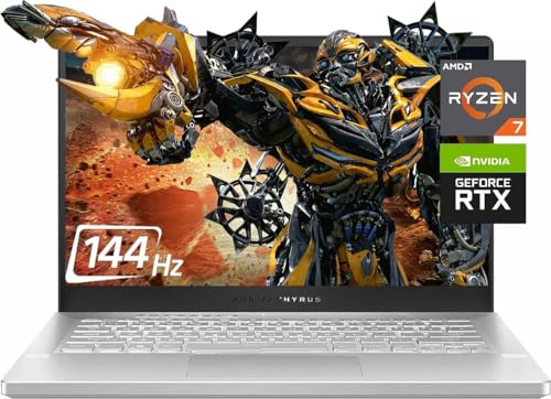 ASUS ROG Zephyrus 2023 Gaming Laptop, 14" FHD 144HZ Display, AMD Ryzen 7 5800HS(Up to 4.4 GHz), NVIDIA GeForce RTX 3060 Graphics, 16GB RAM, 1TB SSD, Bluetooth, WiFi 6, Windows 11 Home, White