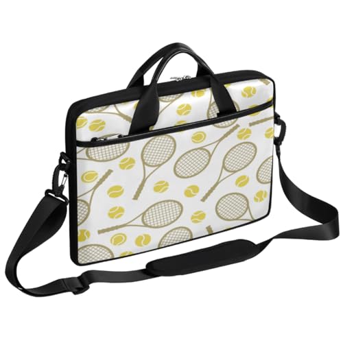 Tennis Bat Laptop Computer Bag Waterproof Shoulder Messenger Bag 13-15 inch Durable Laptop Tote Bag with Shoulder Strap Handle Lightweight Crossbody Briefcase