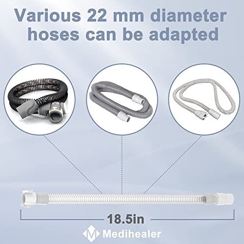 2 Packs Quick Release Tube Compatible with Amara View, Only Short Tube for AV, No Elbow, Improved Design and Upgraded Material ,Great Value Supplies by Medihealer.