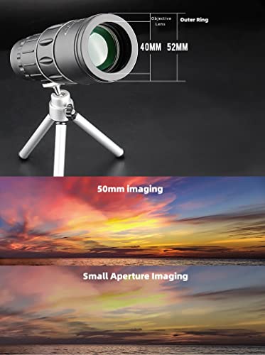 16X52 Monocular Telescope with Tripods, NOBLEDUCHESS High Power Prism Compact Monoculars for Adults Kids, HD Monocular Scope for Bird Watching Hiking Concert Travelling