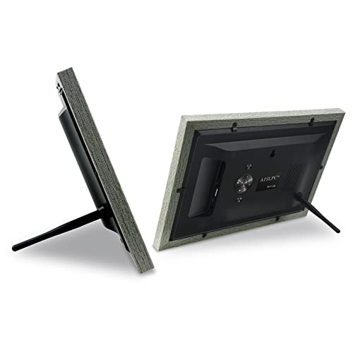 AISLPC 10.1 Inch WiFi Digital Picture Frame, Smart Digital Photo Frame with 16GB Storage, Touch Screen Display, Auto-Rotate, Easy Setup and Share Photos and Videos via Free App from Anywhere
