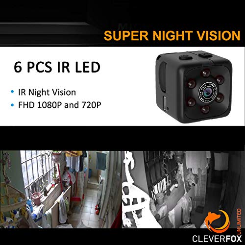 Mini Spy Camera with Audio and Video, 1080P, Hidden Camera, Mini Camera, Portable Small HD Nanny Cam, Mini Spy Cams with Night Vision and Motion Detection, Indoor Security Cameras for Home Office