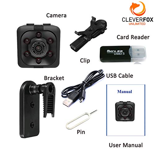Mini Spy Camera with Audio and Video, 1080P, Hidden Camera, Mini Camera, Portable Small HD Nanny Cam, Mini Spy Cams with Night Vision and Motion Detection, Indoor Security Cameras for Home Office