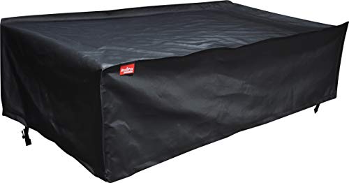 BroilPro Accessories Rectangular Coffee Table Cover - Outdoor Lawn Patio Furniture Covers with Padded Handles and Durable Hem Cord - Heavy Duty and Waterproof,Fits Large Rectangular Coffee Table