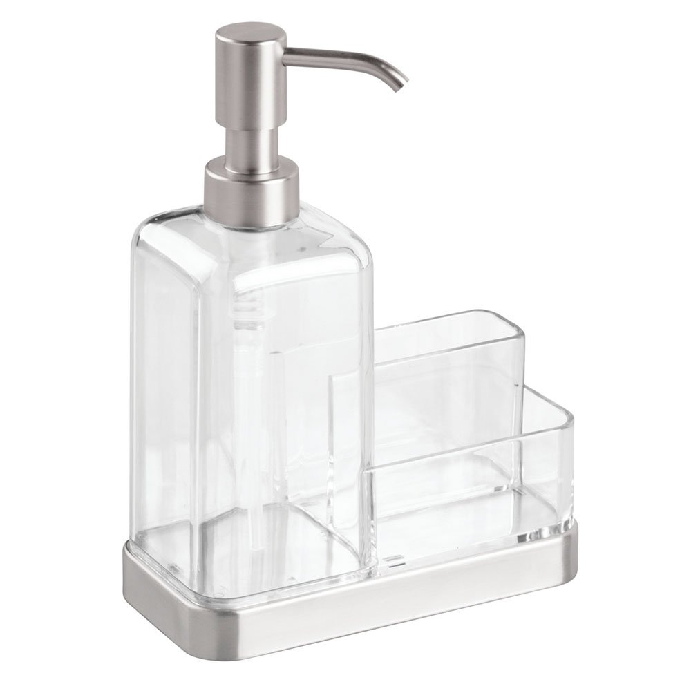 InterDesign Forma Soap Dispenser 8 in. H x 3 in. W x 6 in. L Clear PVC