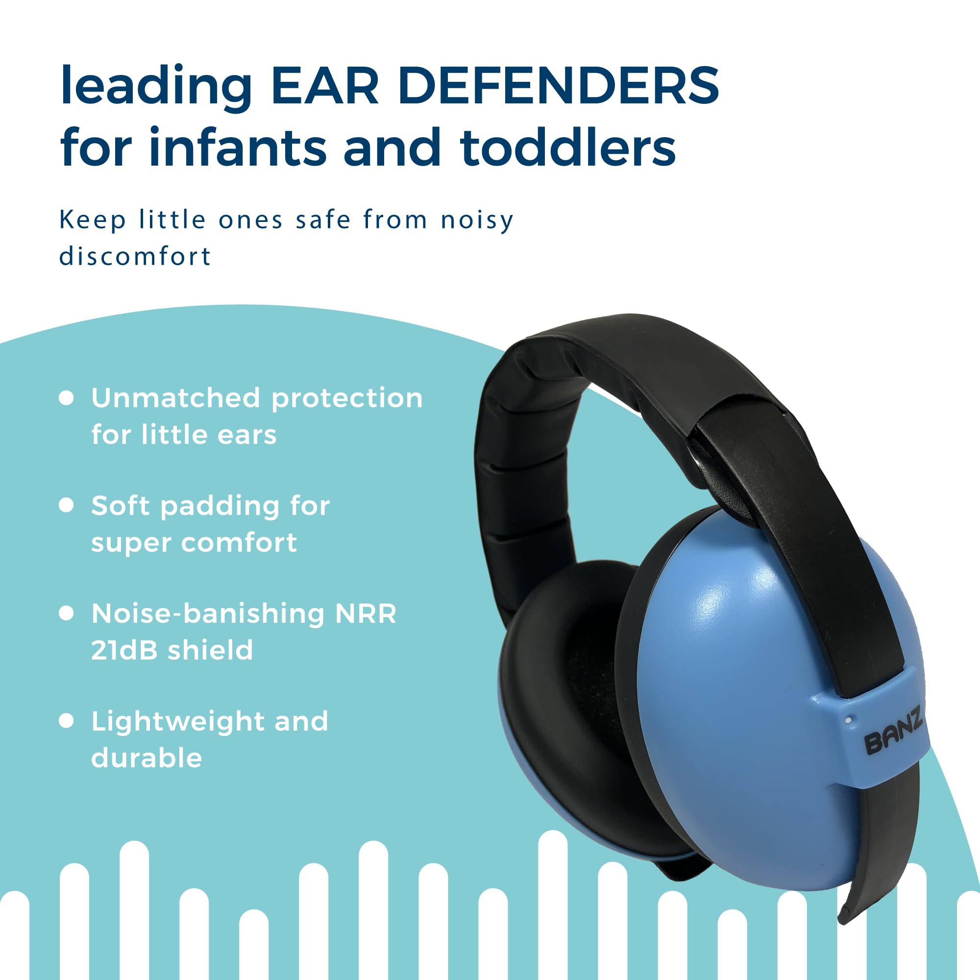 Baby BANZ Earmuffs Infant Hearing Protection – Ages 0-2+ Years – Industry Leading Noise Reduction Rating – Soft & Comfortable – Baby Ear Protection