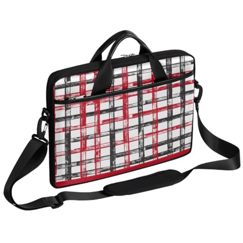 Retro Square Laptop Computer Bag Waterproof Shoulder Messenger Bag 13-15 inch Durable Laptop Tote Bag with Shoulder Strap Handle Lightweight Crossbody Briefcase